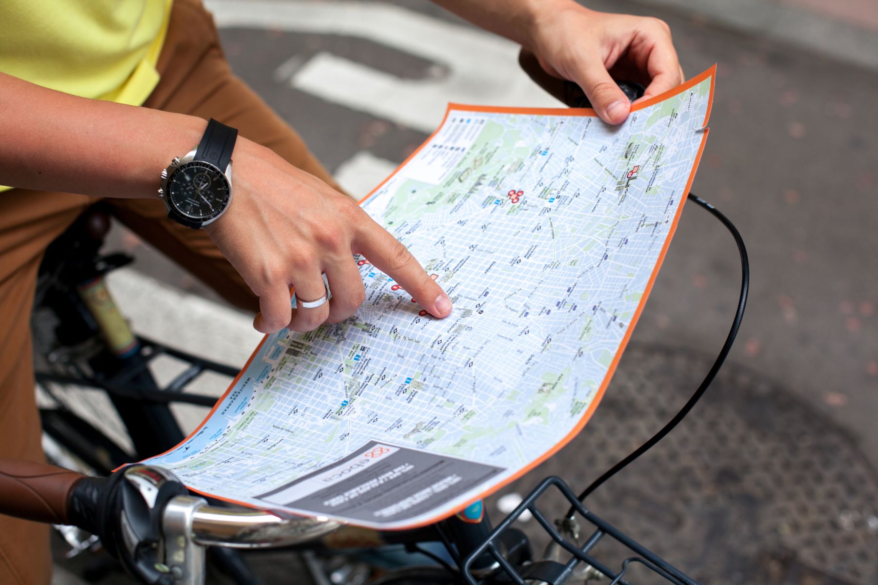 Routekaart Elberadweg